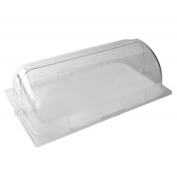 Polycarbonate roll top lid for GN1/1 chafing dish