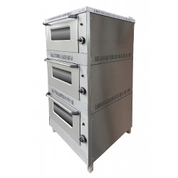 ELEKTHERMAX gas static oven, 3 chamber