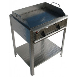 Professional gas powered standing roasting pan,2 burner,6 mm thick ...