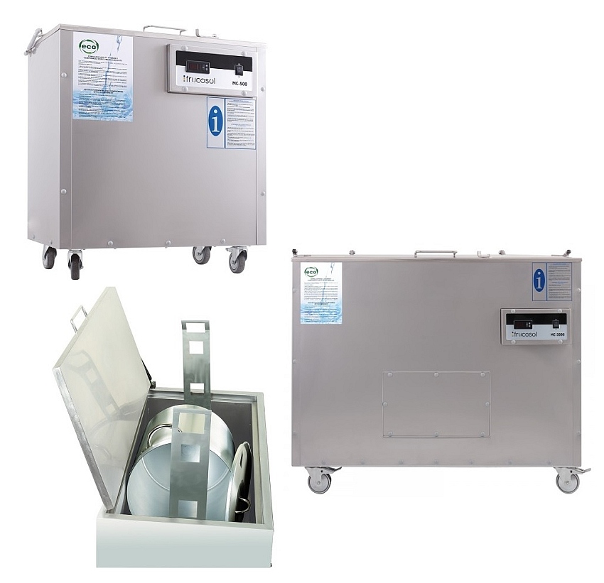 Commercial kitchen decarboniser and degreaser machine